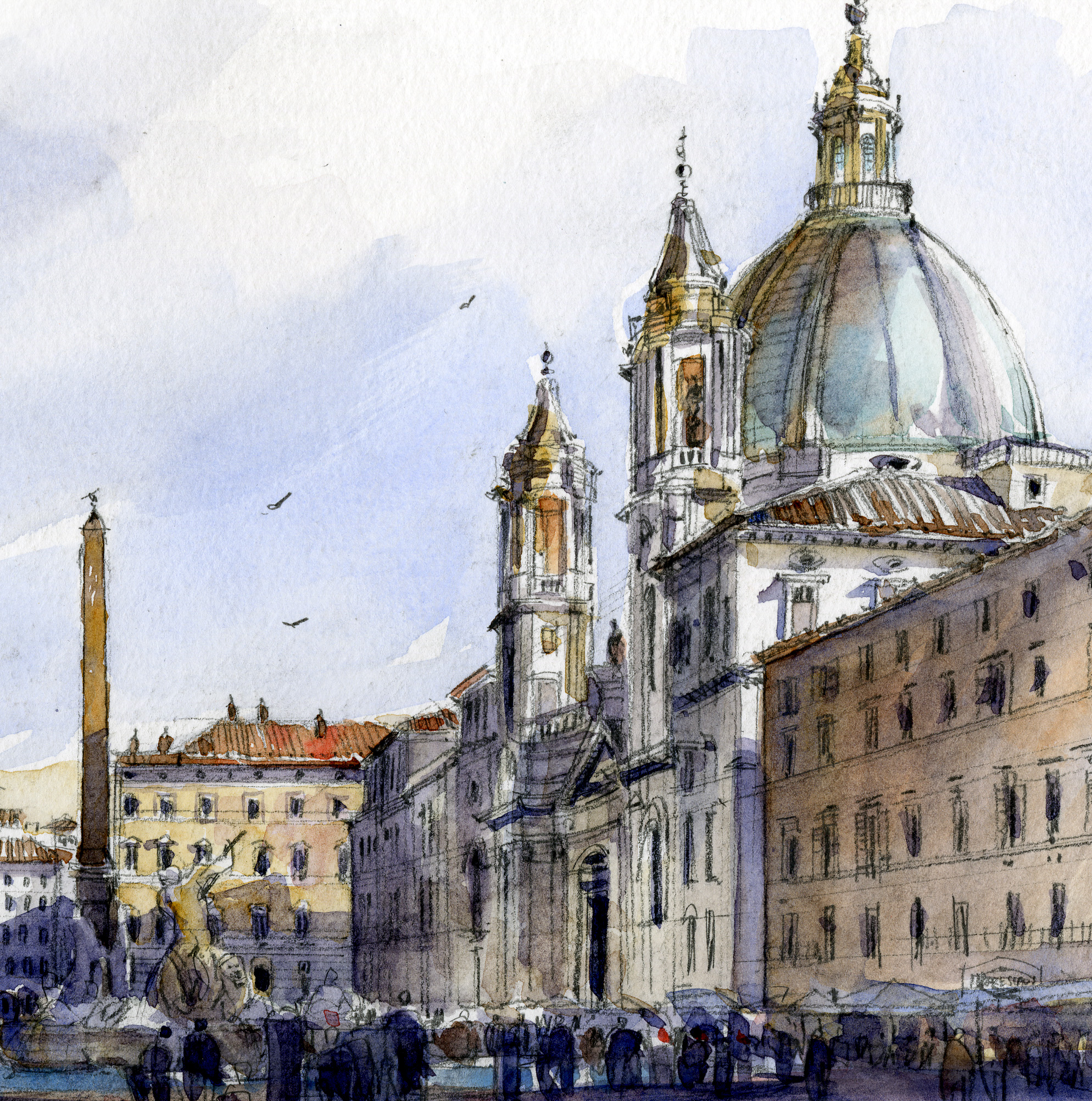 Walking Rome – Drawing Perspectives
